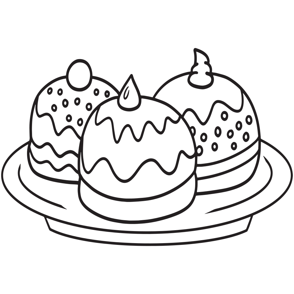 Cake Coloring Pages - Printable - Kids Drawing Hub