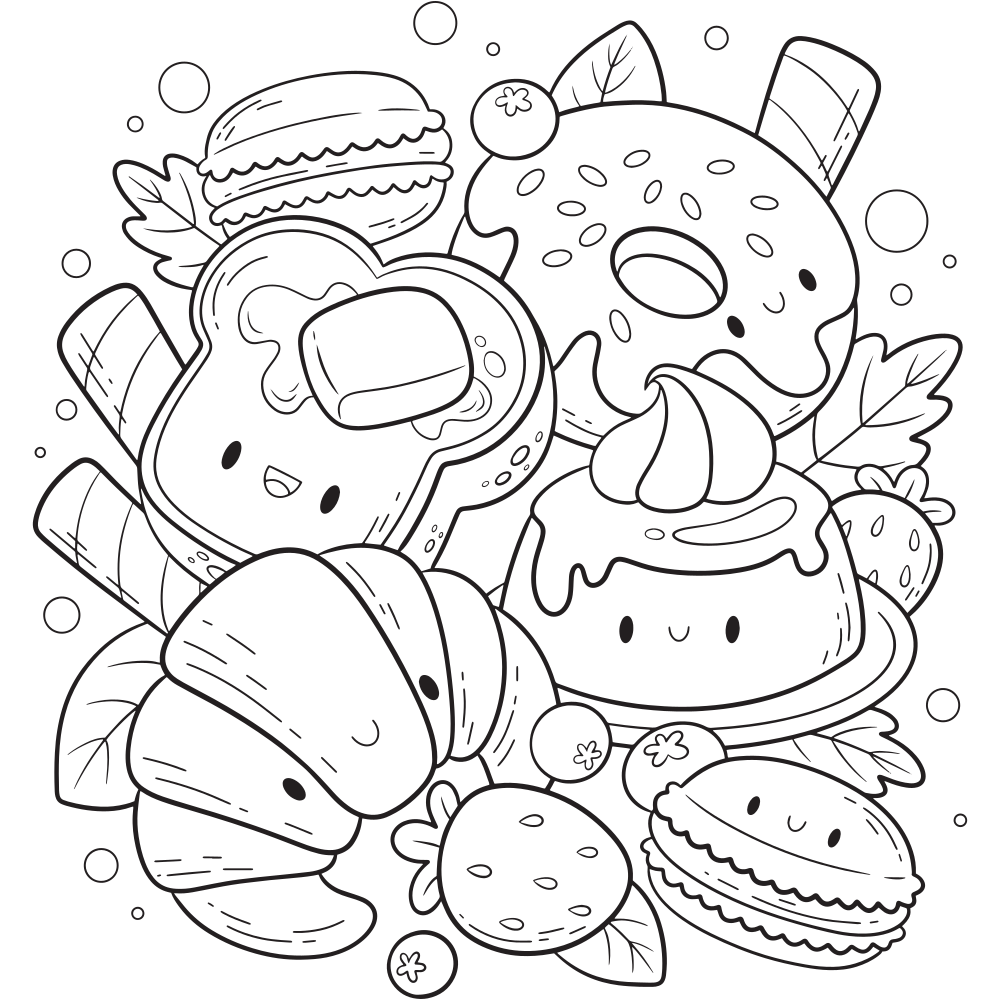 Candy Coloring Pages - Printable - Kids Drawing Hub