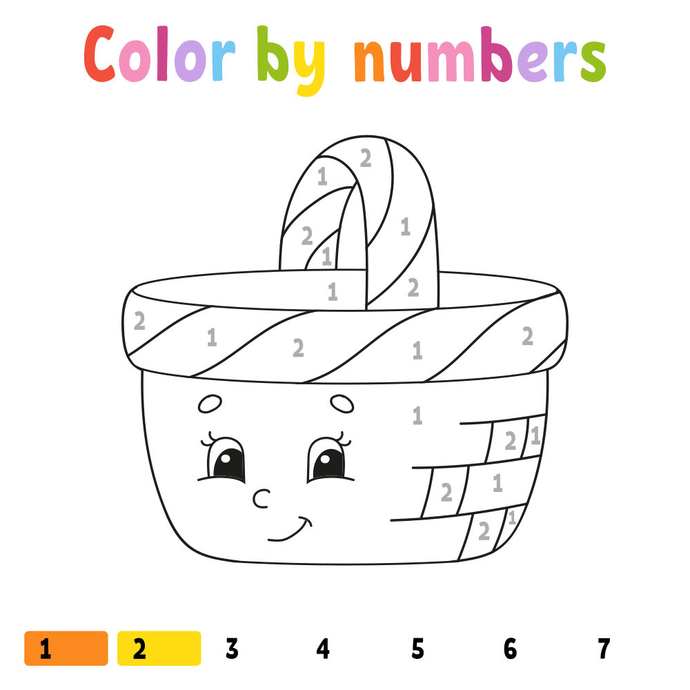 Coloring Pages by Number - Printable - Kids Drawing Hub