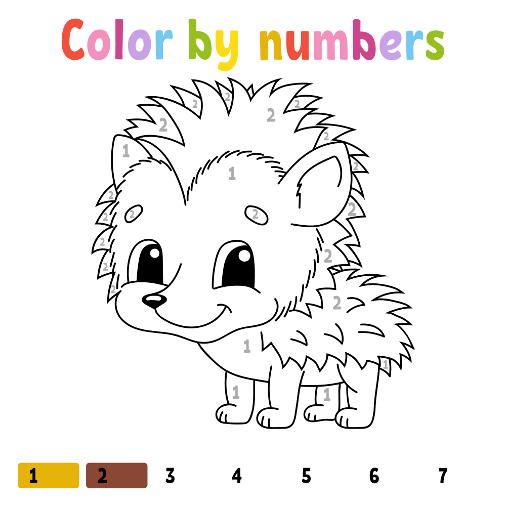 Coloring Pages by Number - Printable - Kids Drawing Hub