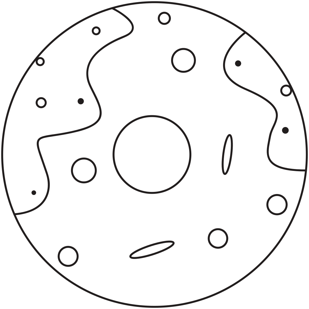 Donut Coloring Pages - Printable - Kids Drawing Hub