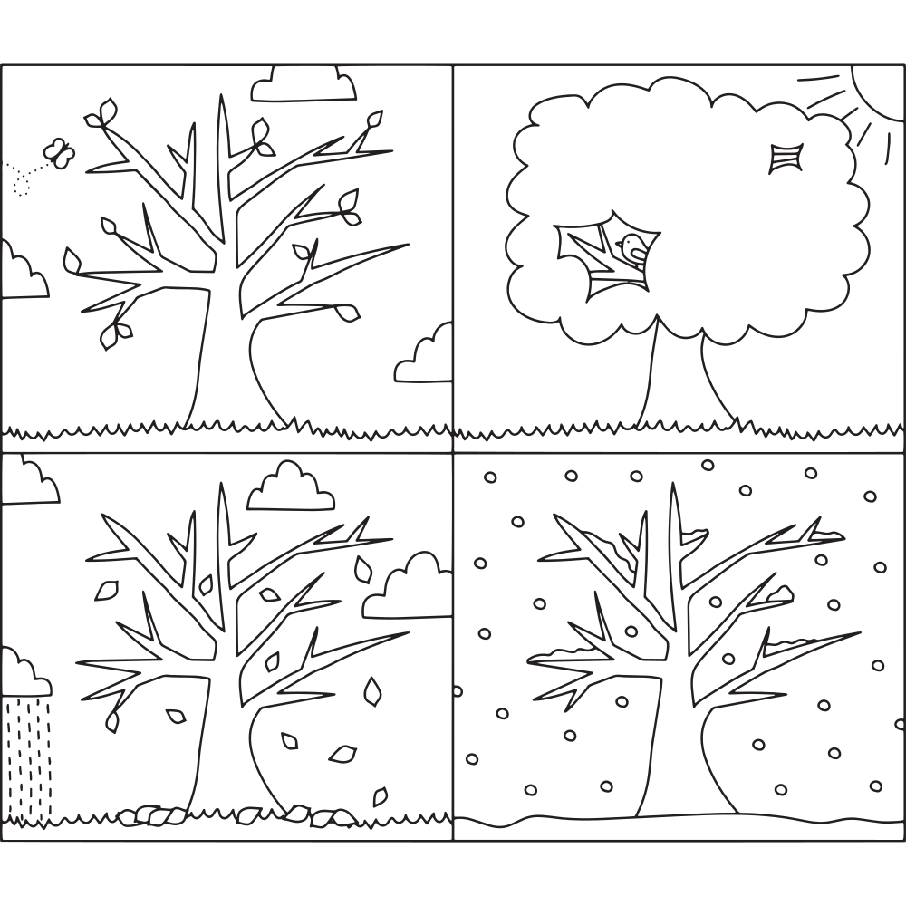 Fall Coloring Pages - Printable - Kids Drawing Hub