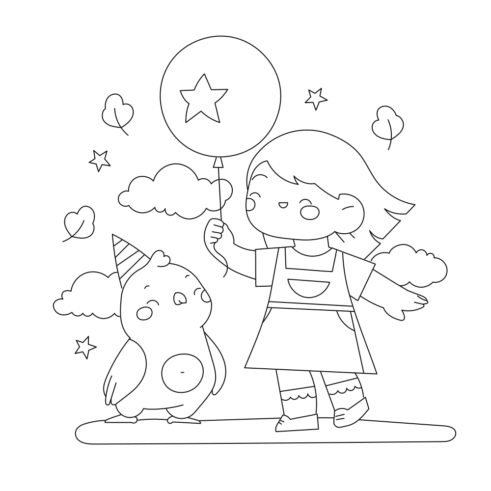 Girl Coloring Pages - Easy Printable 35+ Images - Kids Drawing Hub