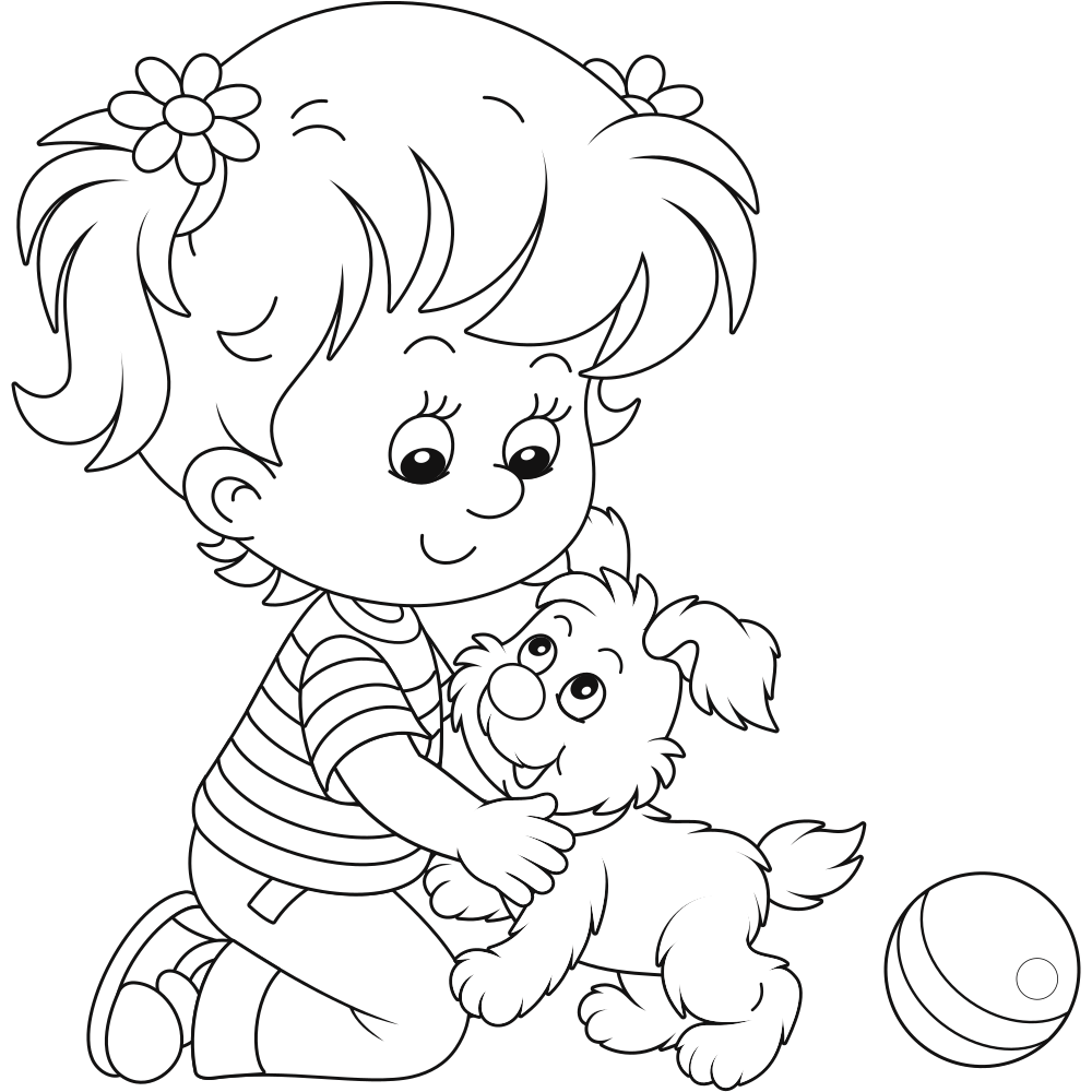 Girl Coloring Pages - Easy Printable 35+ Images - Kids Drawing Hub