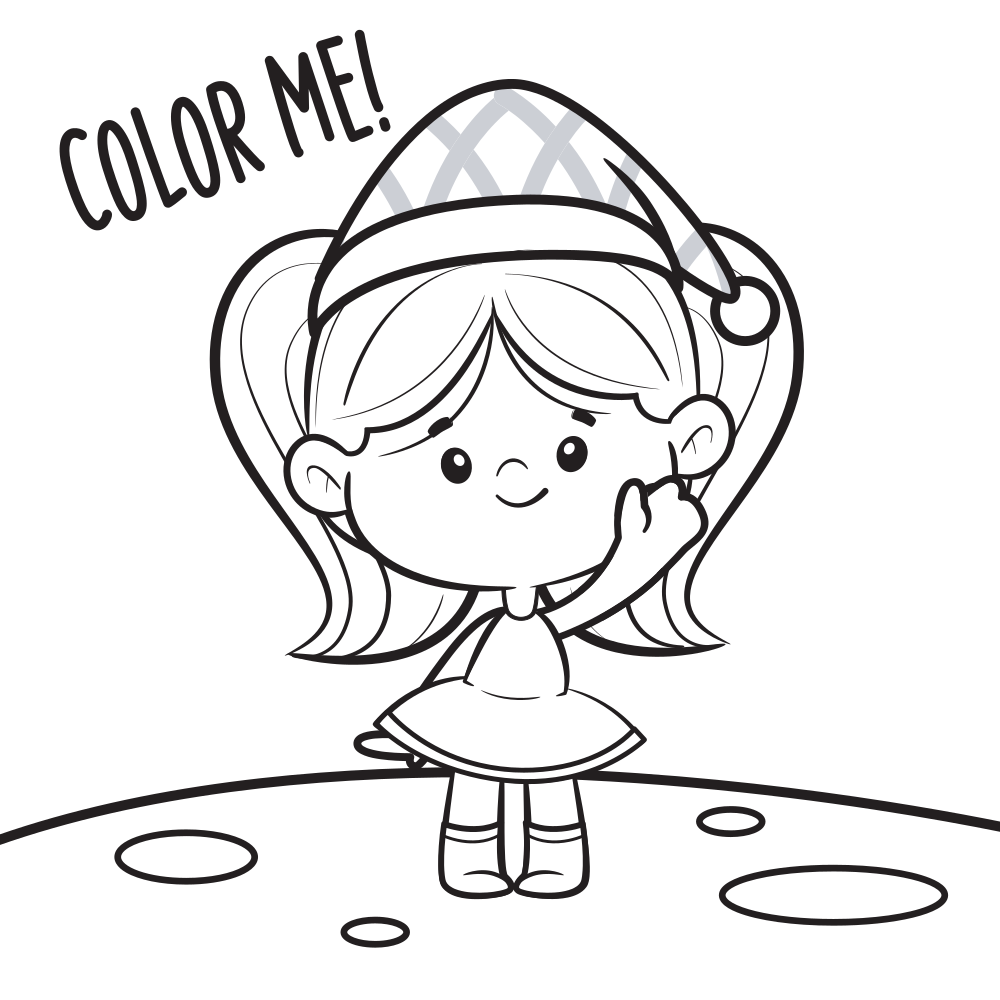 Girl Coloring Pages - Easy Printable 35+ Images - Kids Drawing Hub