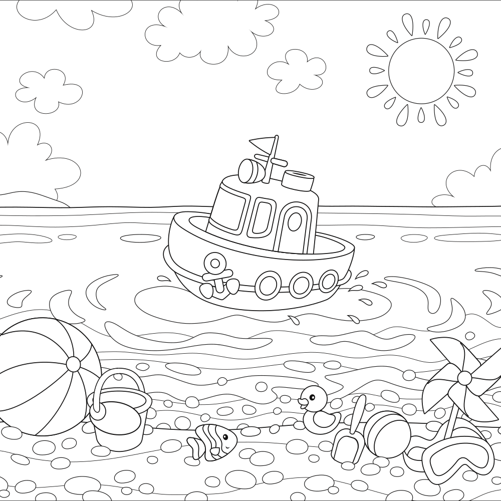 Ocean Coloring Pages - Printable 30+ Images
