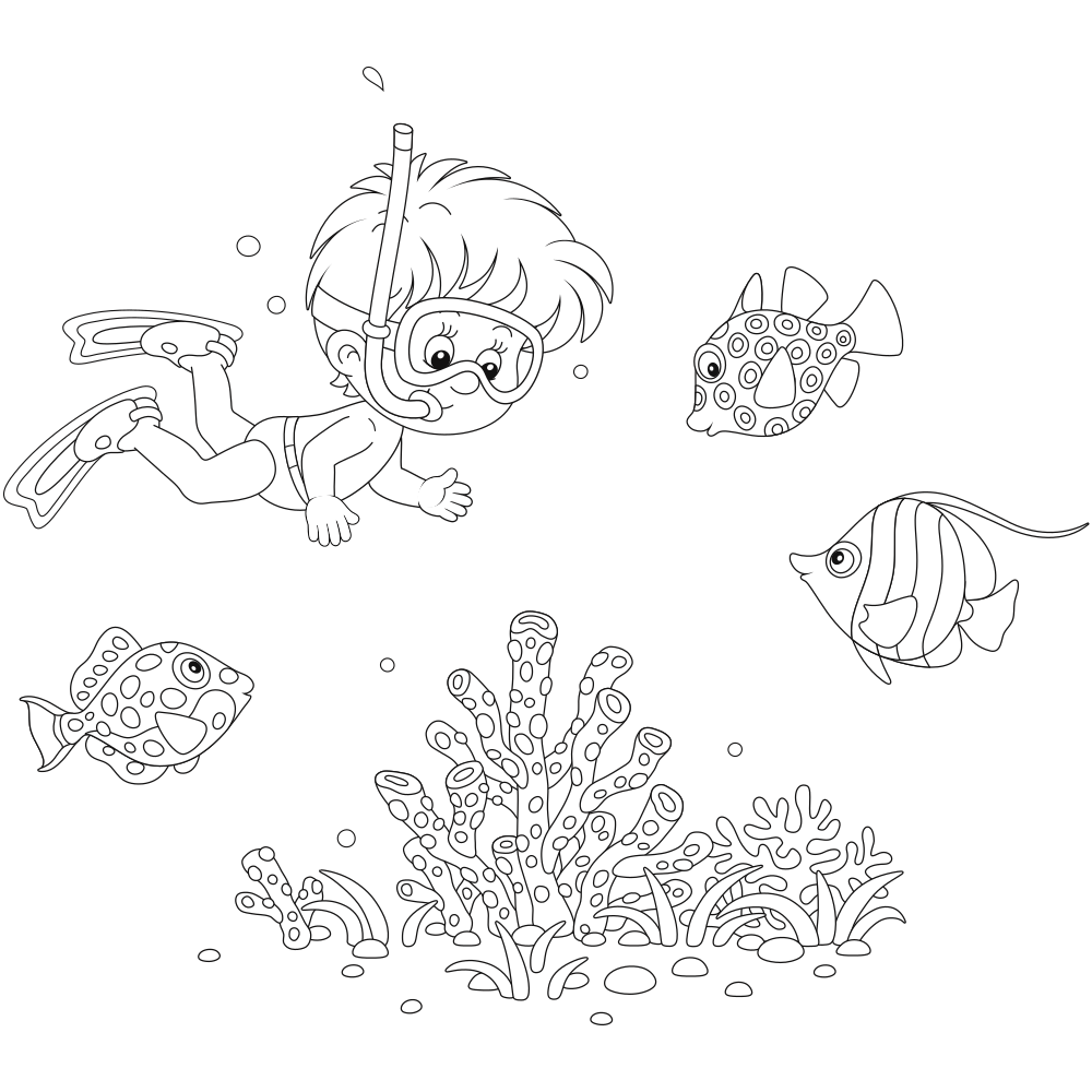 Ocean Coloring Pages - Printable 30+ Images