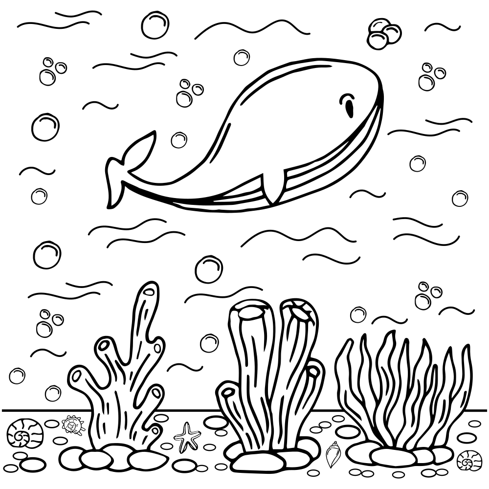 Ocean Coloring Pages - Printable 30+ Images