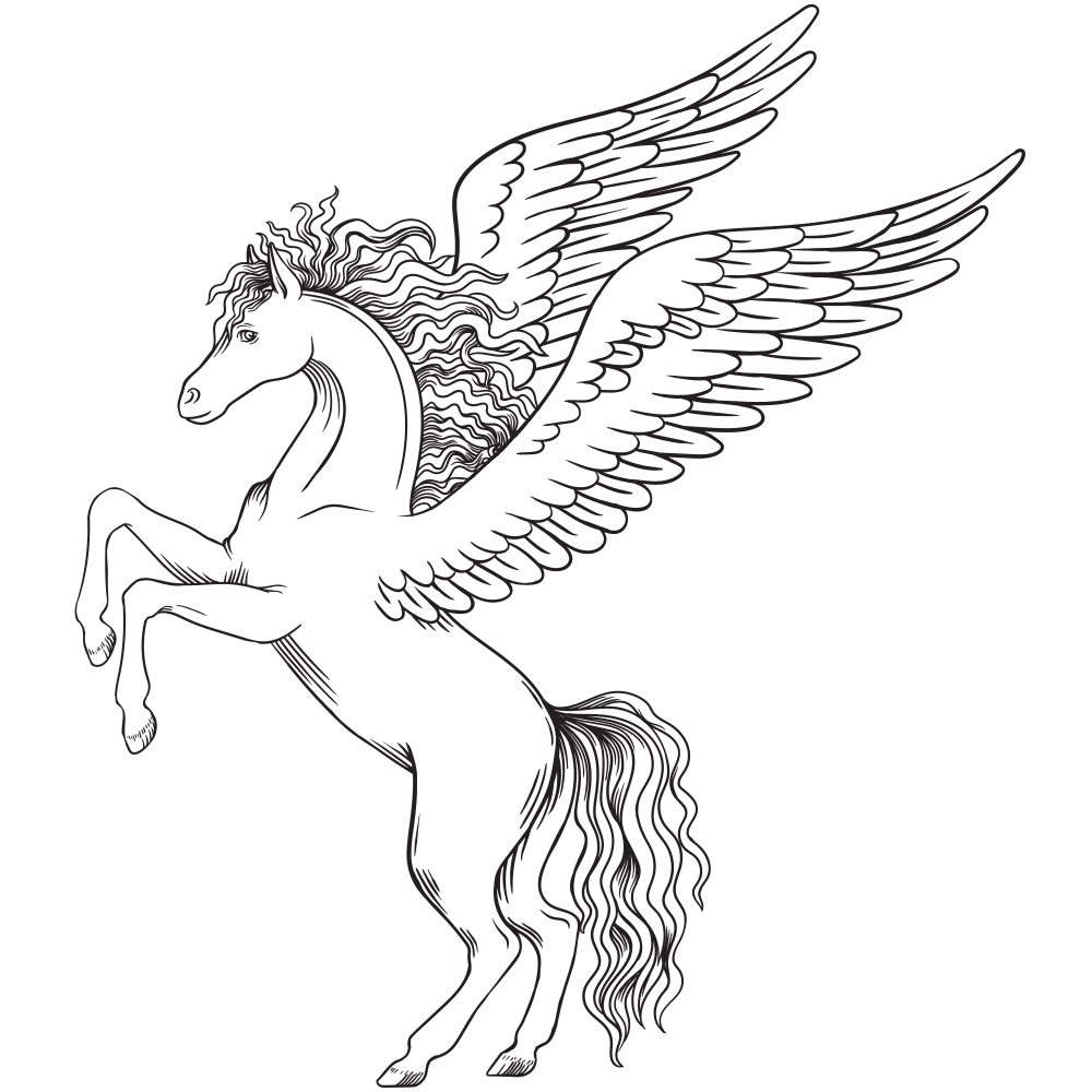 Pegasus Coloring Pages - Printable - Kids Drawing Hub