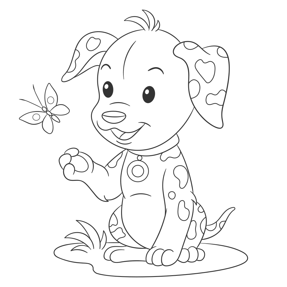 Puppy Coloring Pages - Printable 30+ Images