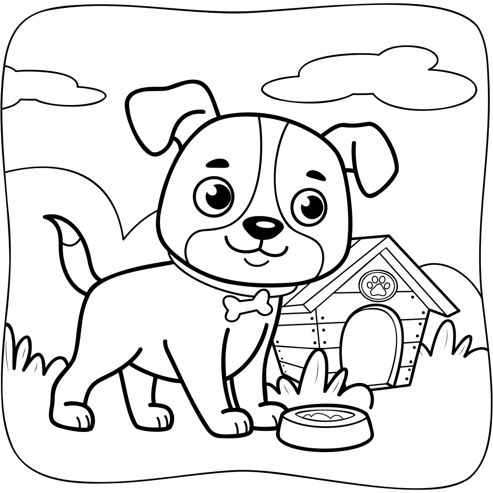 Puppy Coloring Pages - Printable 30+ Images