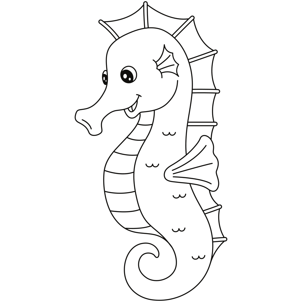 Sea Creatures Coloring Pages - Printable - Kids Drawing Hub