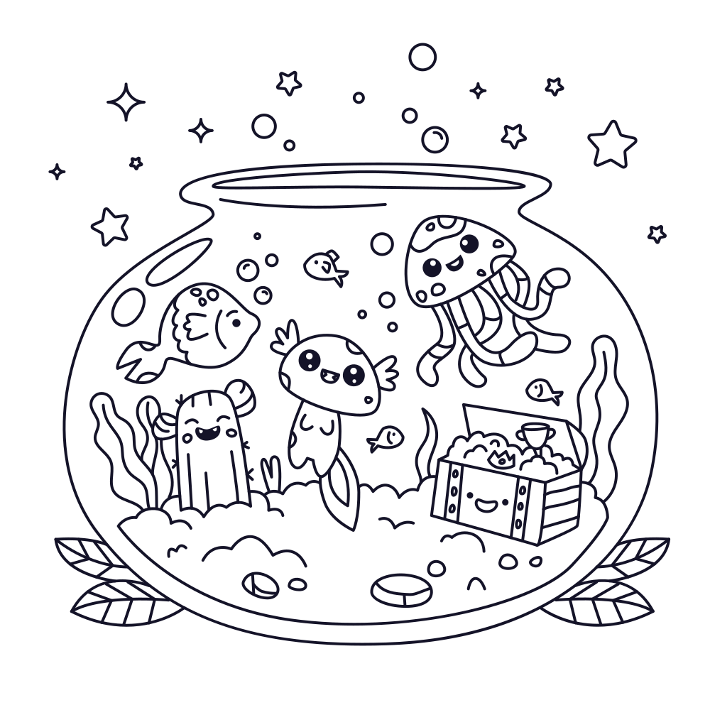 Coloriage Marin Mignon Ausmalen Malvorlagen Unterwassertiere ...