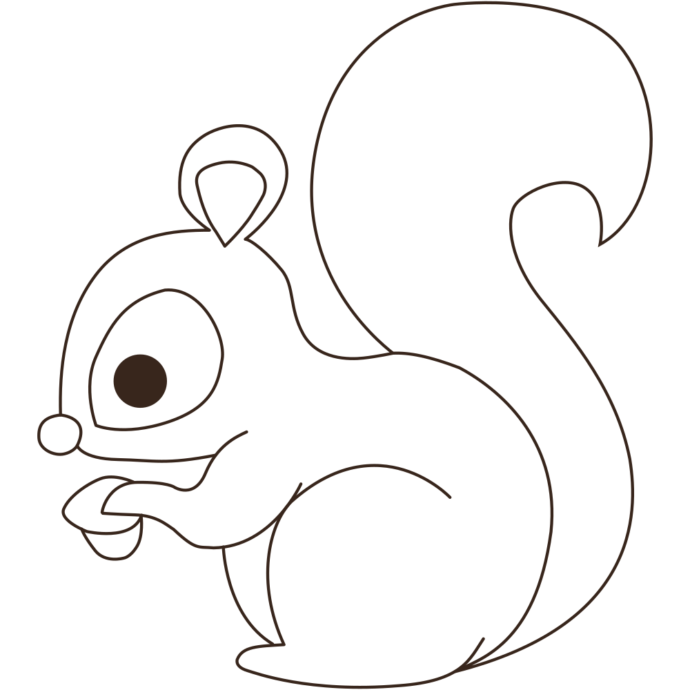 Eekhoorn Scoiattolo Ardillas Ecureuil Ausmalbilder Eichhornchen Animali ...