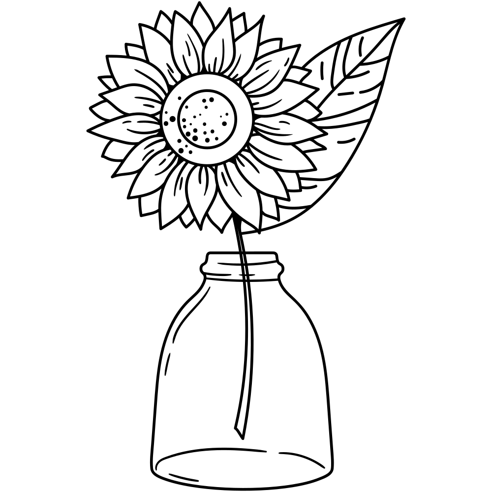 Sunflower Coloring Pages - Printable - Kids Drawing Hub