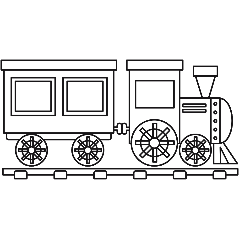 Train Coloring Pages - Easy Printable