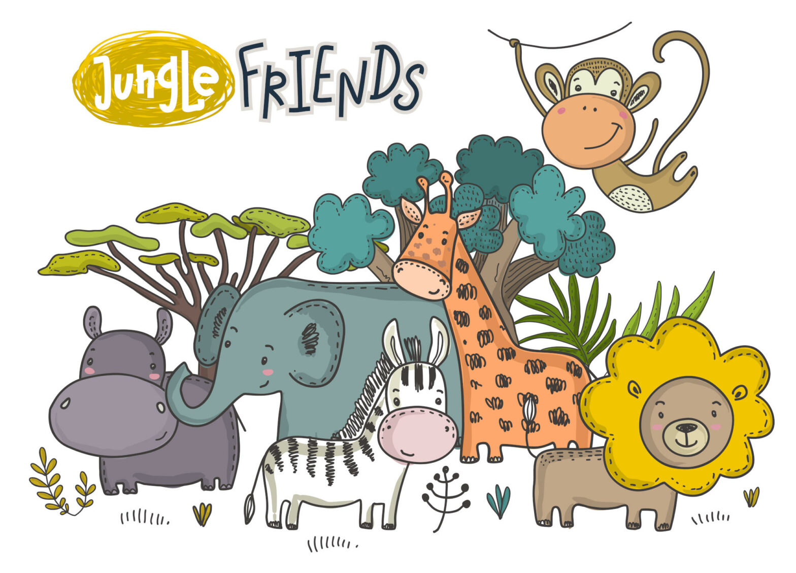 Animal Coloring Pages - Easy Printable 45+ Images